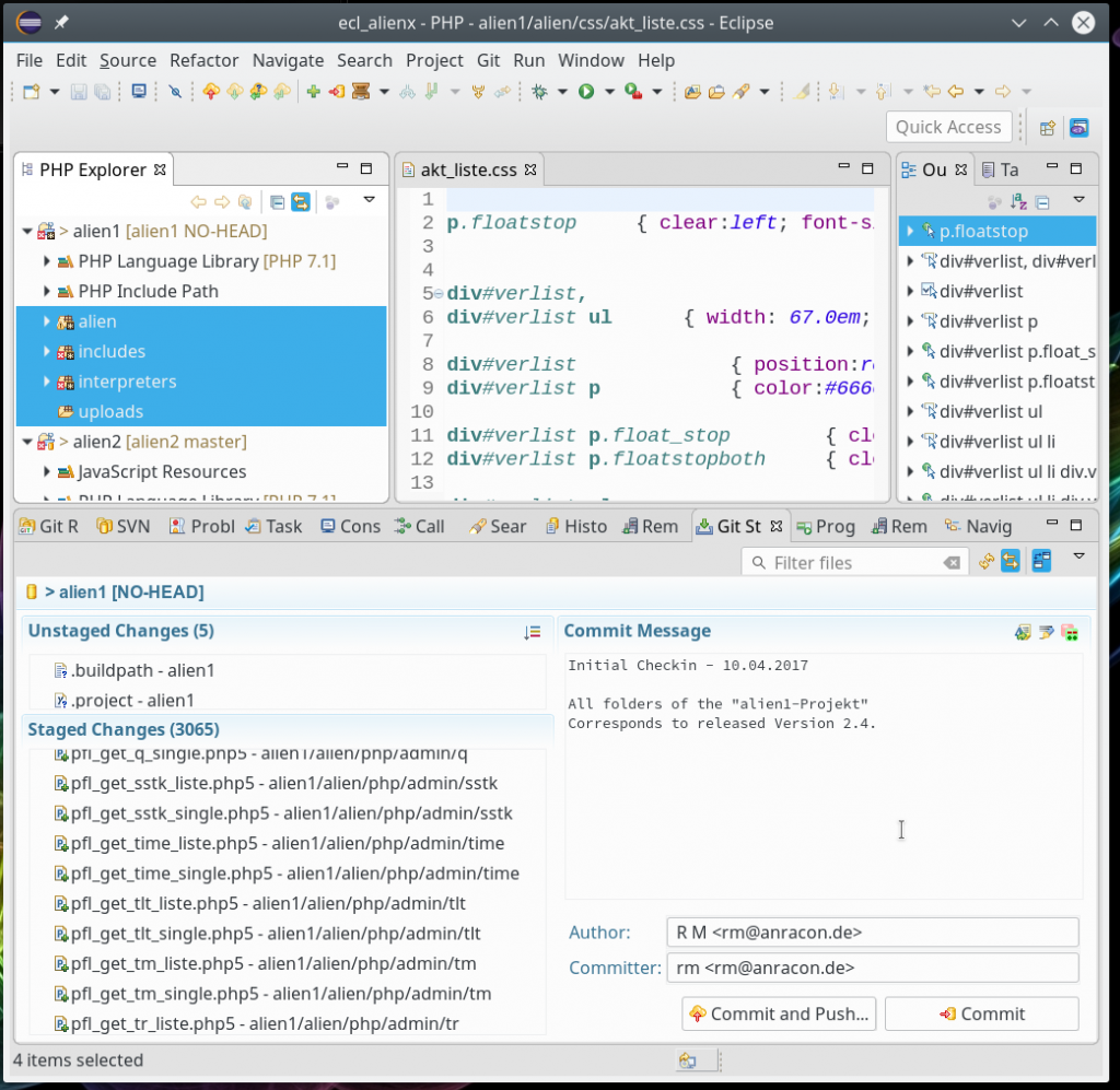 Erste Schritte mit Git für lokale und zentrale Repositories unter ...