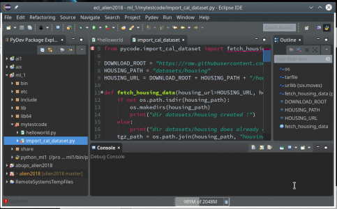 Eclipse, PyDev, virtualenv and graphical output of matplotlib on KDE ...