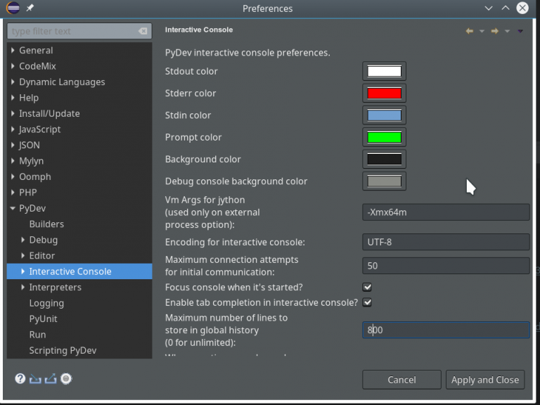 Eclipse, PyDev, virtualenv and graphical output of matplotlib on KDE ...