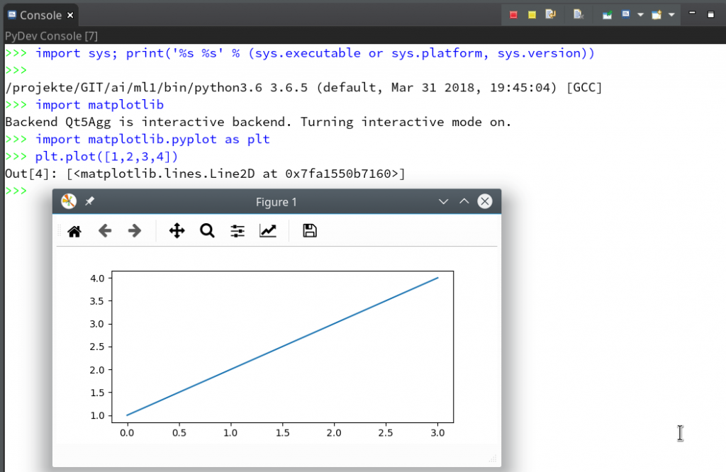 Eclipse Pydev Virtualenv And Graphical Output Of Matplotlib On Kde Ii Linux Blog Dr