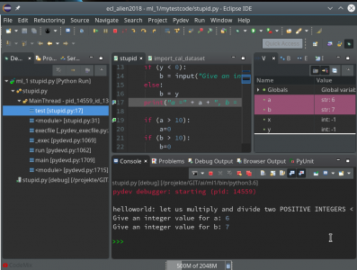 Eclipse, PyDev, virtualenv and graphical output of matplotlib on KDE – III | Linux-Blog – Dr ...