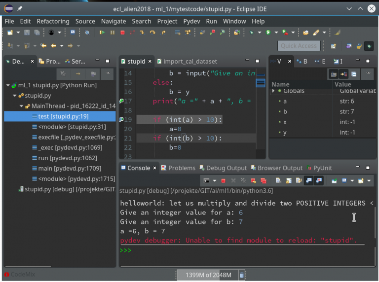 Eclipse, PyDev, virtualenv and graphical output of matplotlib on KDE – III | Linux-Blog – Dr ...