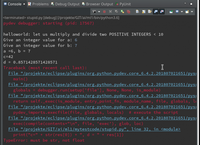 Eclipse Pydev Virtualenv And Graphical Output Of Matplotlib On Kde Iii Linux Blog Dr