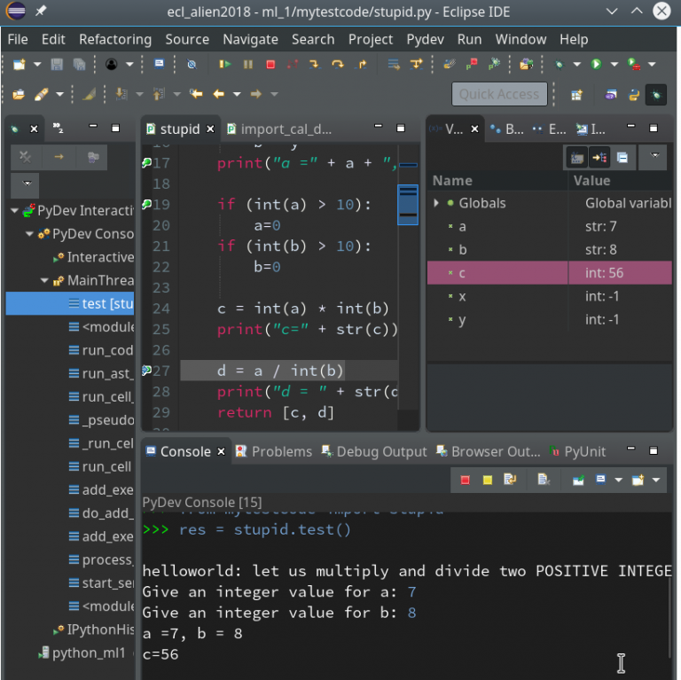 Eclipse, PyDev, virtualenv and graphical output of matplotlib on KDE ...