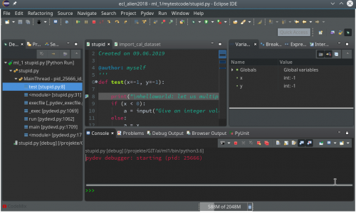Eclipse, PyDev, virtualenv and graphical output of matplotlib on KDE – III | Linux-Blog – Dr ...