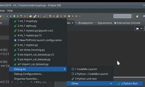 Eclipse Pydev Virtualenv And Graphical Output Of Matplotlib On Kde Iii Linux Blog Dr