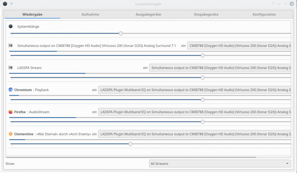 KDE, Pulseaudio and Browsers – make the LADSPA equalizer the default ...